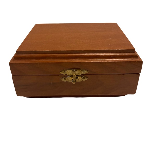 Storage & Organization | Thick Wooden Decorative Trinket Box | Poshmark